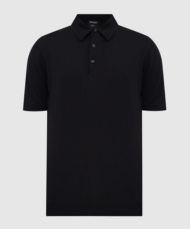 Kiton - Black polo UK33E22 - buy with European delivery at Symbol
