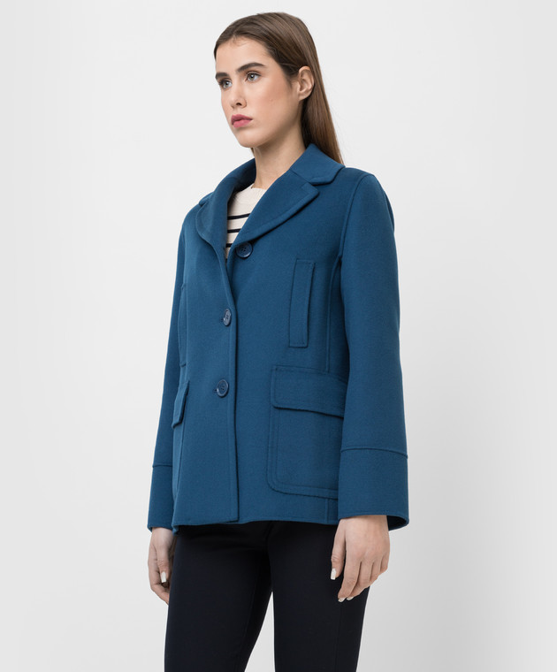 Max Mara - Marina blue wool coat MARINA - buy with Czech Republic ...